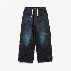 Balenciaga Double Knee Cotton Denim Pants