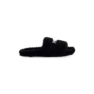 Balenciaga Furry Slide Sandal - Black