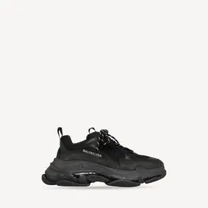 Balenciaga Triple S Clear Sole Sneaker - Black