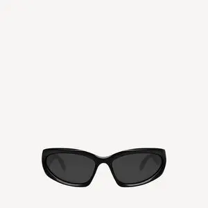 Balenciaga Swift Oval Sunglasses - Black