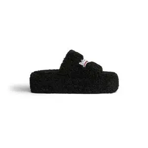 Balenciaga Furry Platform Sandal