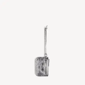 Balenciaga Le Cagole Coin Purse Metallized - Silver