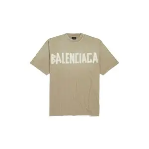 Balenciaga Tape Type T-shirt Medium Fit Green