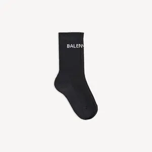 Balenciaga Logo Socks - Black