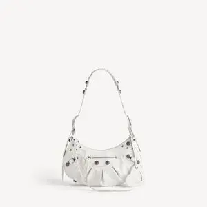 Balenciaga Le Cagole Small Shoulder Bag - White