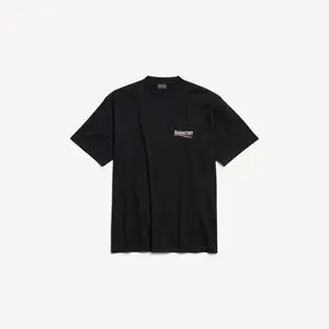 Balenciaga Political Campaign Large Fit T-shirt - Black
