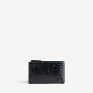 Balenciaga Monaco Long Coin And Card Holder - Black
