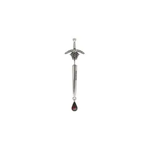 Balenciaga Goth Sword Earring With Rhinestones