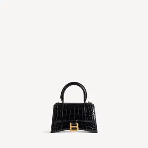 Balenciaga Hourglass Handbag Xs - Black