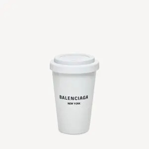 Balenciaga New York Coffee Cup - White