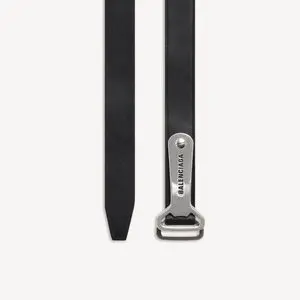 Balenciaga Bottle Opener D-ring Belt - Black