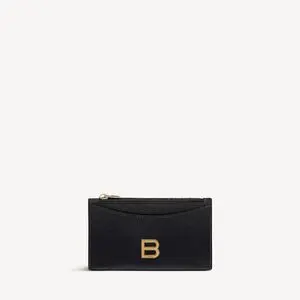 Balenciaga Hourglass Long Coin And Card Holder - Black