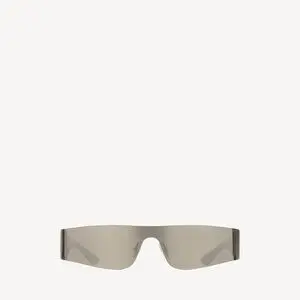 Balenciaga Mono Rectangle Sunglasses - Silver