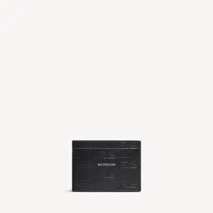 Balenciaga Embossed Monogram Card Case Box - Black