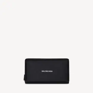 Balenciaga Cash Continental Wallet - Black
