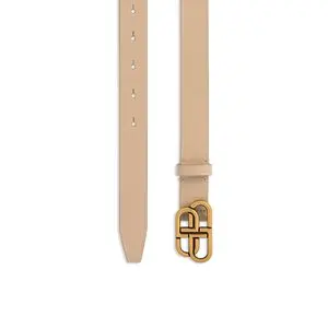 Balenciaga Balenciaga BB Thin Belt Beige