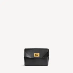 Balenciaga Rodeo Card Holder With Flap - Black