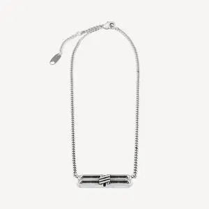 Balenciaga Bb Icon Necklace - Silver