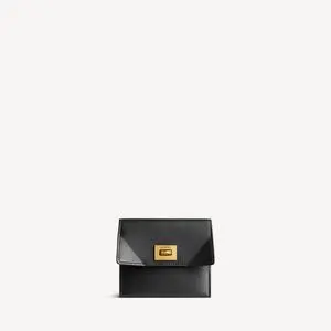 Balenciaga Rodeo Card Holder With Flap - Black