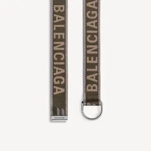 Balenciaga D Ring Logo Belt - Green