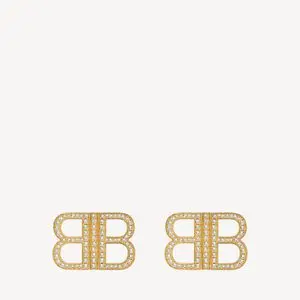 Balenciaga Bb 2.0 Stud Earrings - Gold