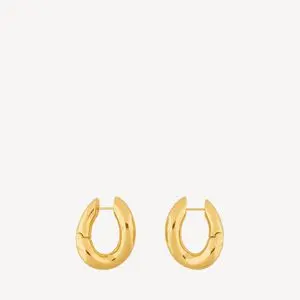 Balenciaga Loop Earrings - Gold