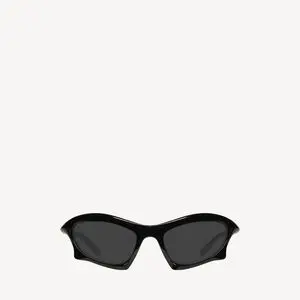 Balenciaga Bat Rectangle Sunglasses - Black