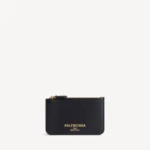 Balenciaga Cash 2.0 Long Coin And Card Holder - Black
