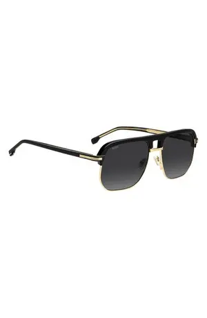 BOSS 59mm Gradient Square Sunglasses