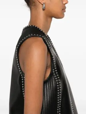 GOLDEN GOOSE Leather Mini Dress
