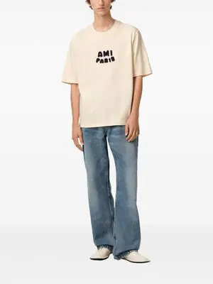 AMI Paris Logo-patch T-shirt