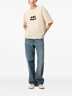 AMI Paris Logo-patch T-shirt