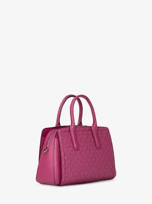 Michael Kors Laila Small Signature Logo Satchel - Pink