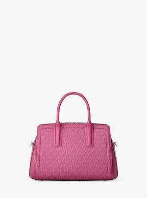 Michael Kors Laila Small Signature Logo Satchel - Pink