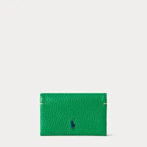 Ralph Lauren Polo Play Leather Snap Card Case - Parrot