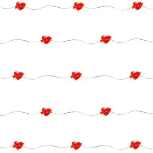 NORTHLIGHT 20-count Valentine's Day Heart And Arrow Led Fairy Lights, 6.25ft - Red