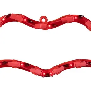 NORTHLIGHT 17.5" Lighted Lips Valentine's Day Window Silhouette