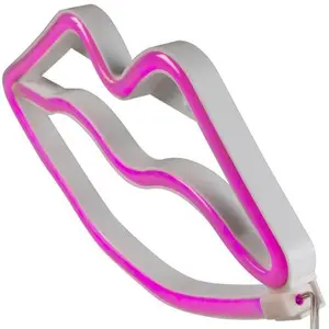 NORTHLIGHT Led Lips Neon Lighted Wall Art10.5"