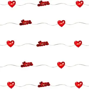NORTHLIGHT 20-count Valentine's Day Love And Heart Led Fairy Lights, 6.25ft - Red