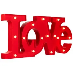 NORTHLIGHT Led Love Sign Valentine's Day Marquee Style Wall Art20"