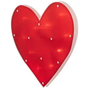 NORTHLIGHT 14" Lighted Heart Valentine's Day Window Silhouette