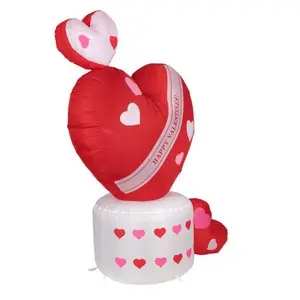 NORTHLIGHT Led Lighted Inflatable Valentine's Day Rotating Heart Outdoor Decoration5