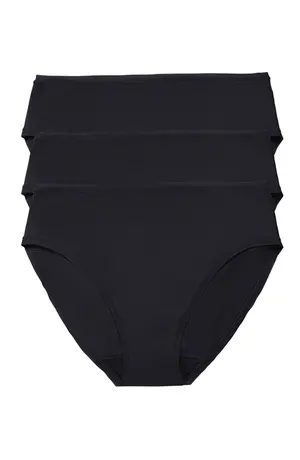 Natori Bliss Bare Cotton Hipster 3-pack Black