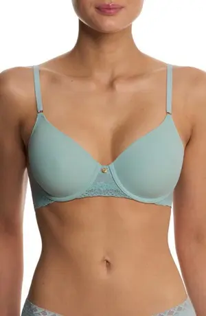 Natori Bliss Perfection Comfort Underwire T-shirt Bra Blue Meadow