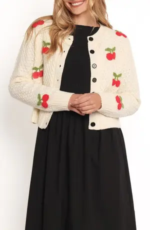 PETAL & PUP Trudie Cherry Cardigan