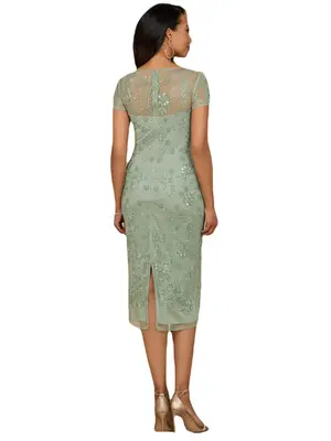 LARA NEW YORK Beaded Midi Dress - Mint