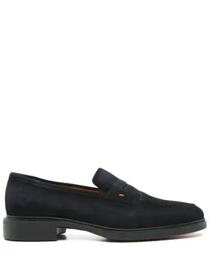 Santoni Suede Loafers - Blue