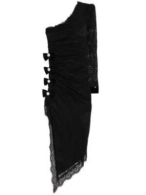 NISSA Crystal-embellished Midi Dress