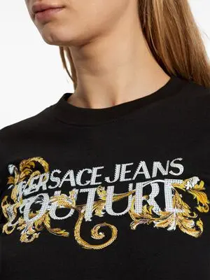 Versace Crystal Outline Barocco Mini Dress