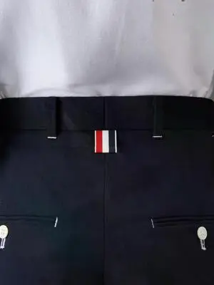 Thom Browne High-waisted Straight Trousers